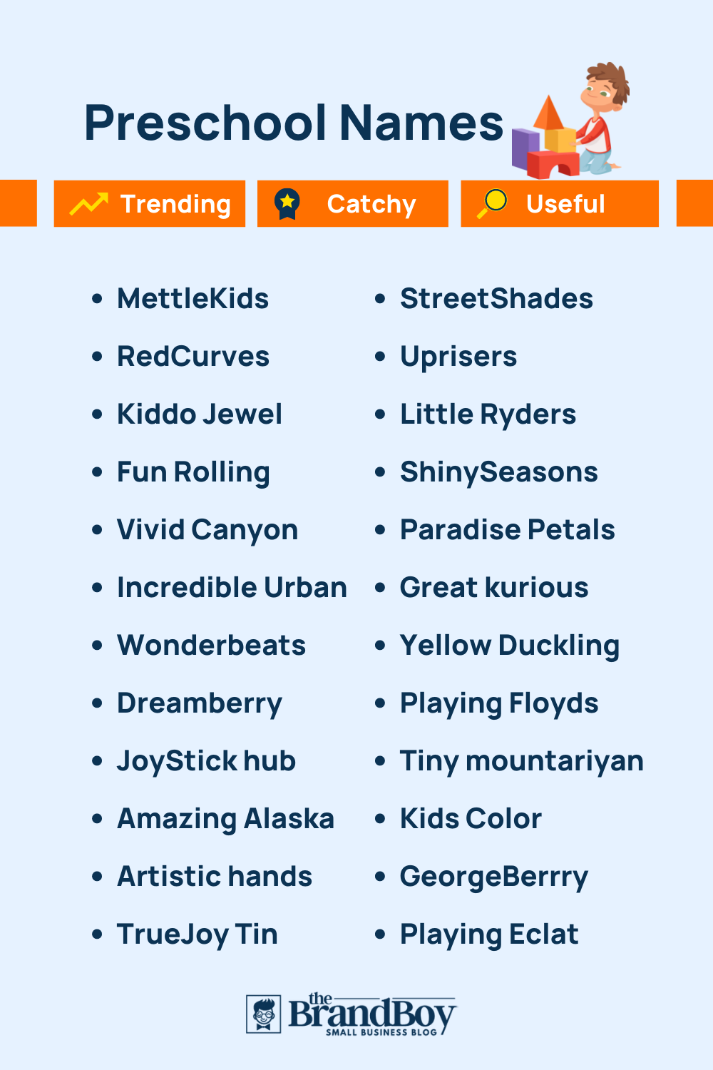 886 Best Preschool Names Ideas Guide Generator TheBrandBoy