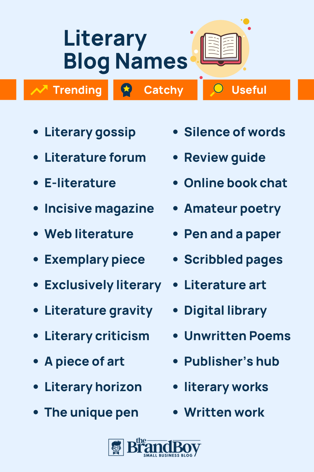 List Of 101 Top Literary Blogs And Pages Names That You Can Use List Of 101 Top Literary Blogs And Pages Names That You Can Use