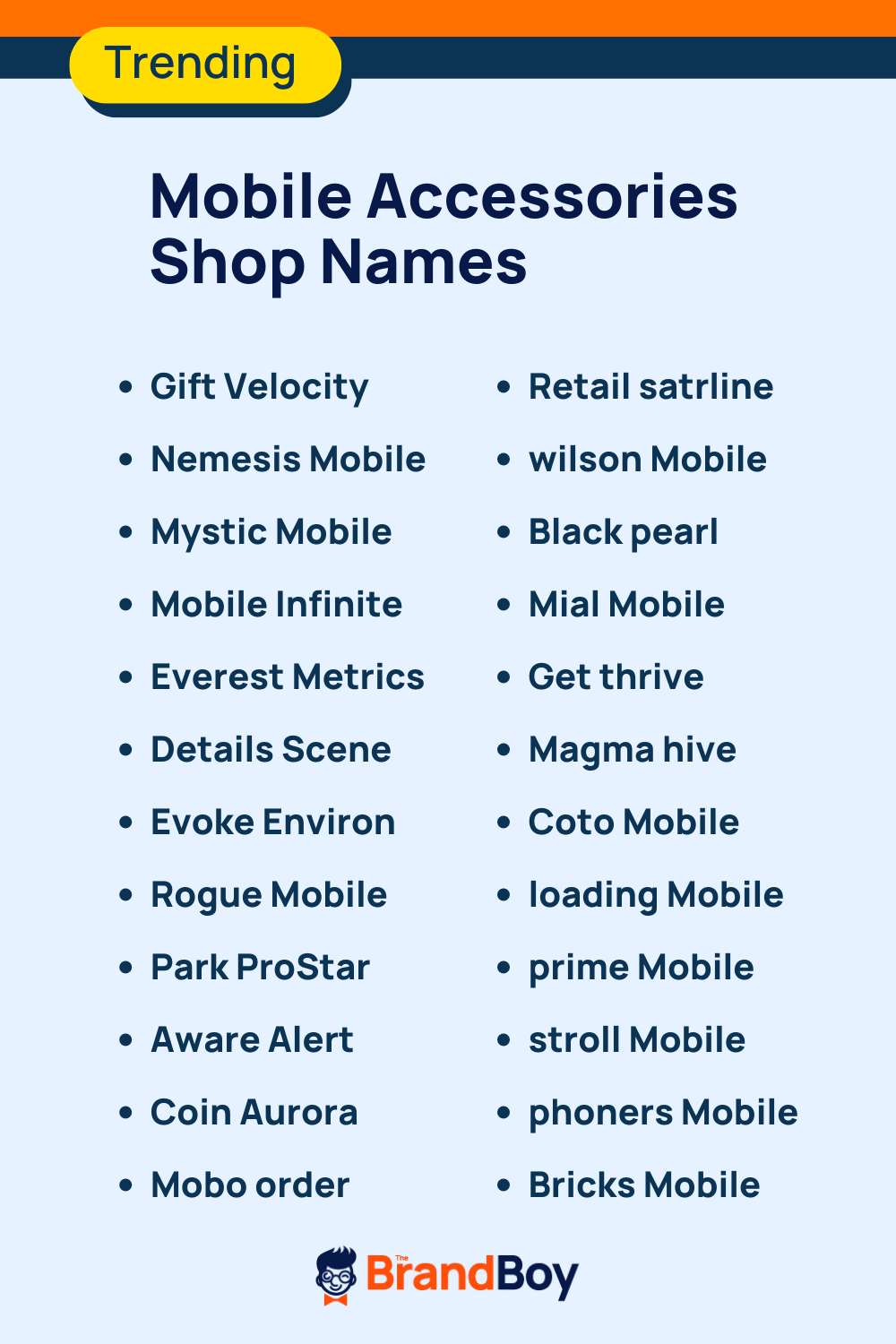 1055 Phone Accessories Shop Names BrandBoy