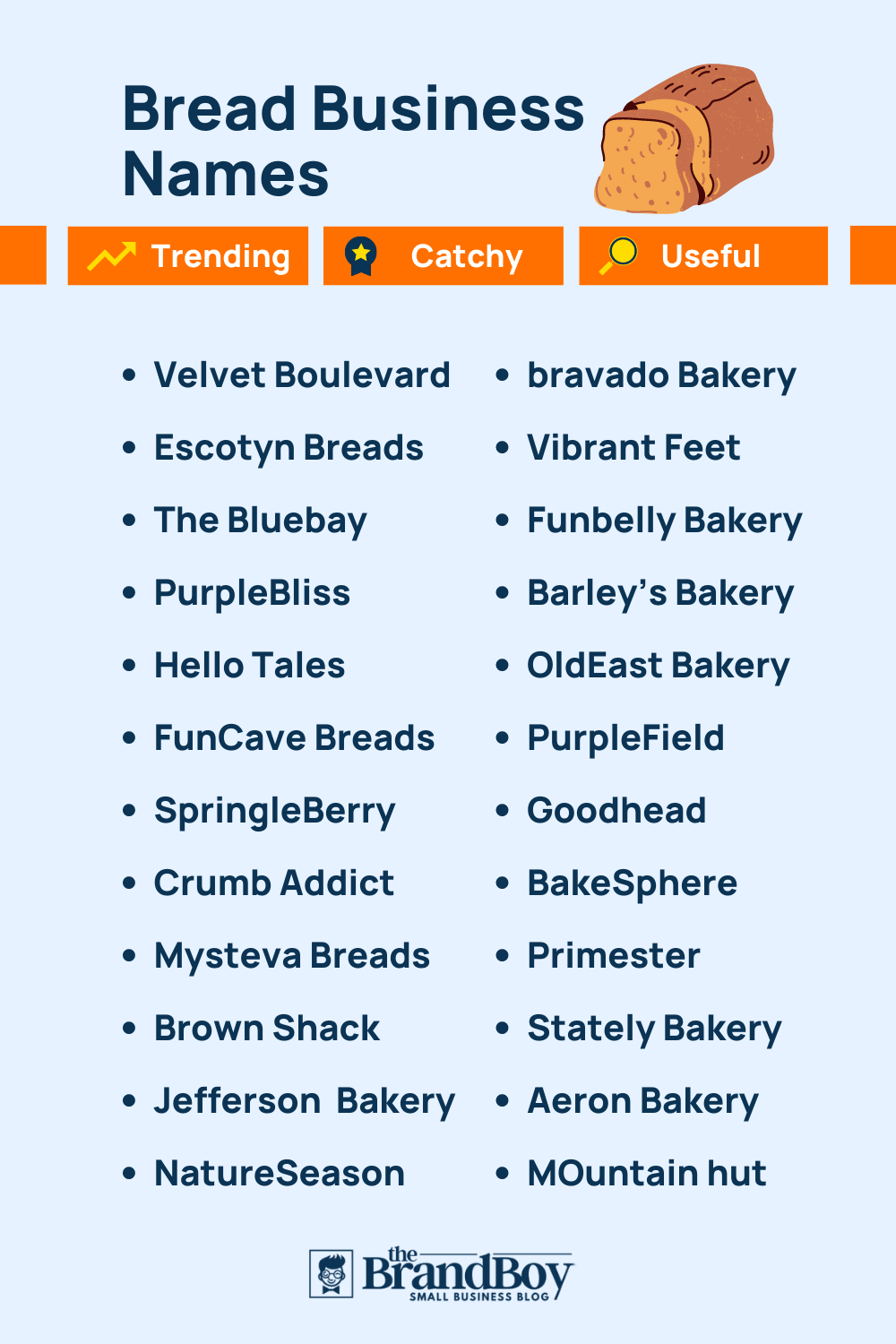 1550 Bread Company Names Ideas BrandBoy