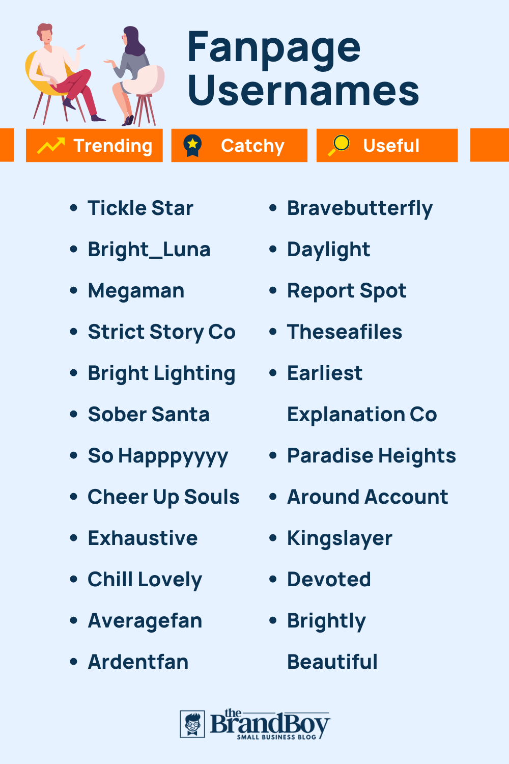 600 Cool Fanpage Usernames Ideas With Generator BrandBoy