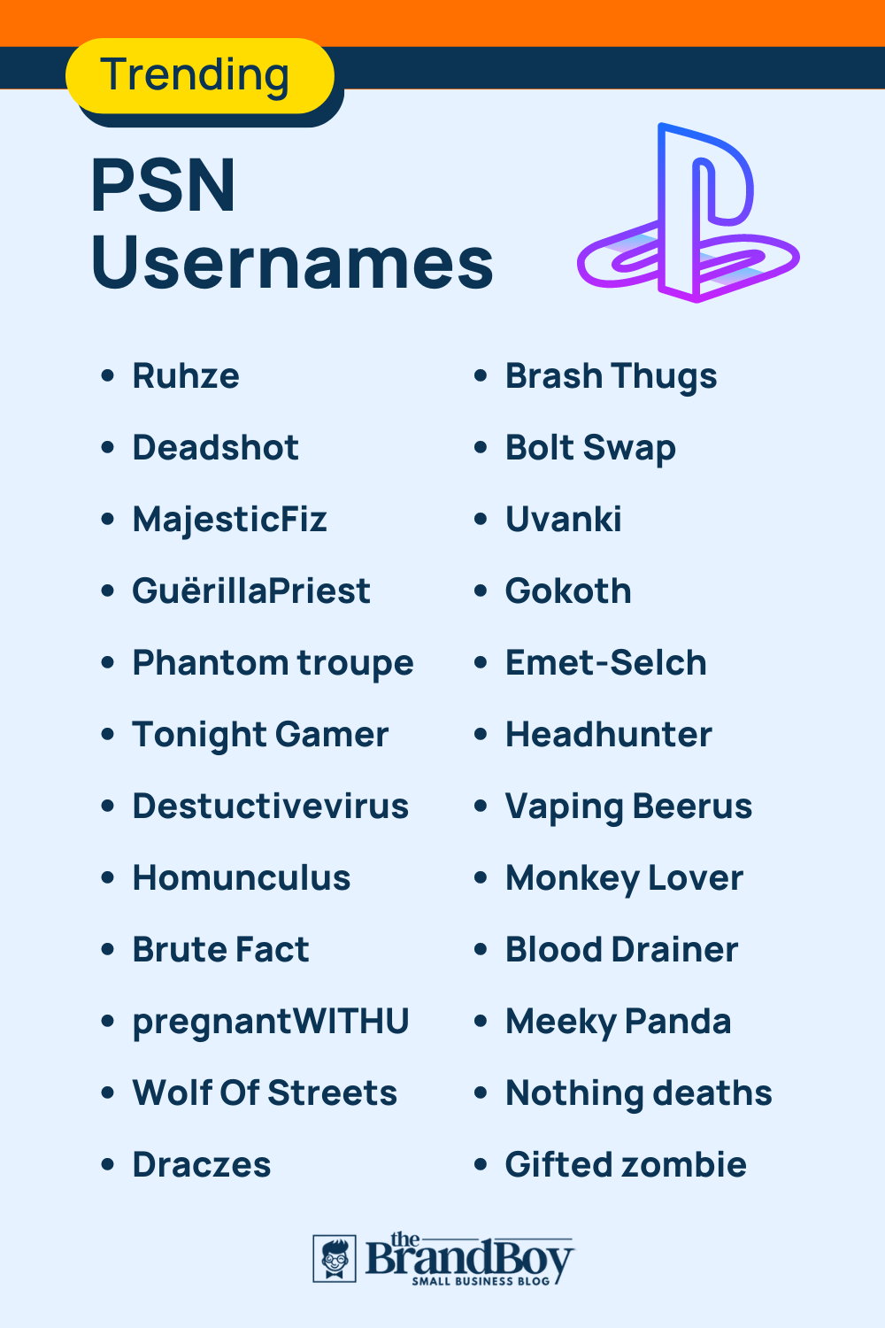 700 Cool PSN Usernames Ideas With Generator BrandBoy 700 Cool PSN Usernames Ideas With Generator BrandBoy
