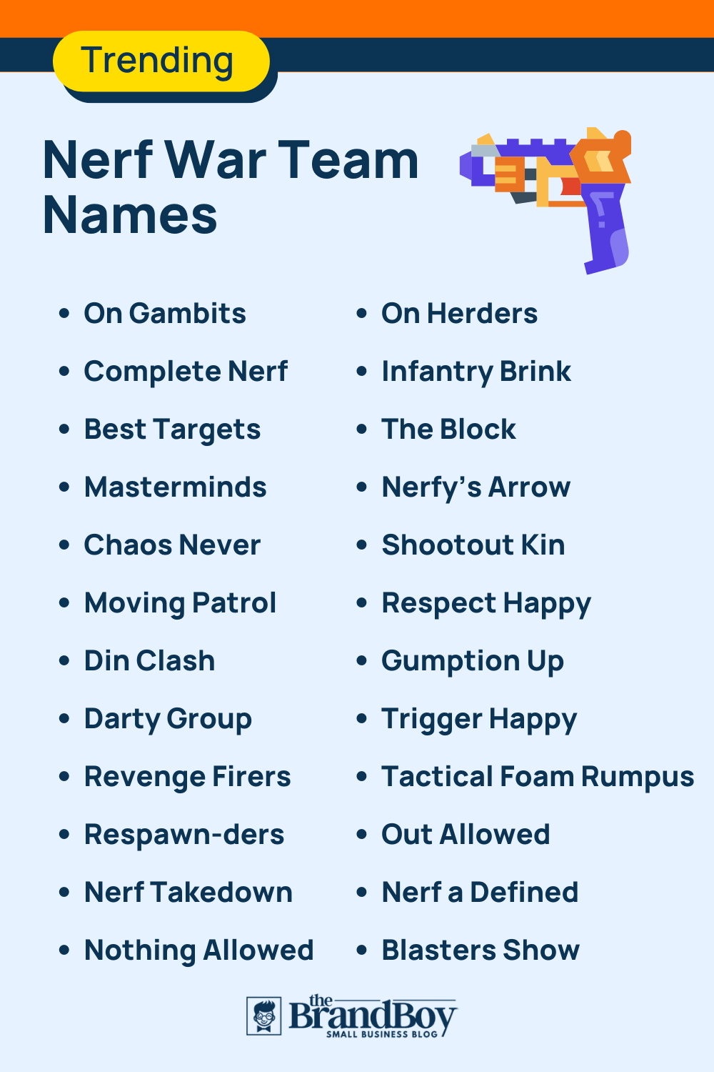 500 Cool Nerf War Team Names Ideas Generator BrandBoy 500 Cool Nerf War Team Names Ideas Generator BrandBoy