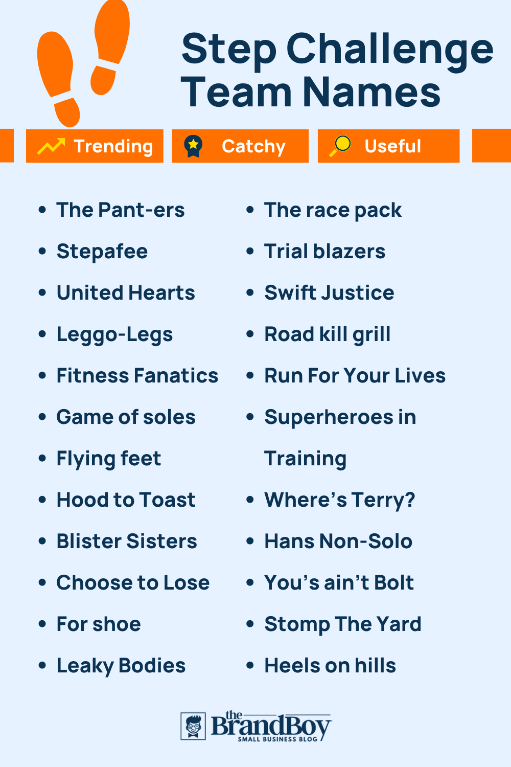Step Challenge Team Names 600 Catchy And Cool Names TheBrandBoy