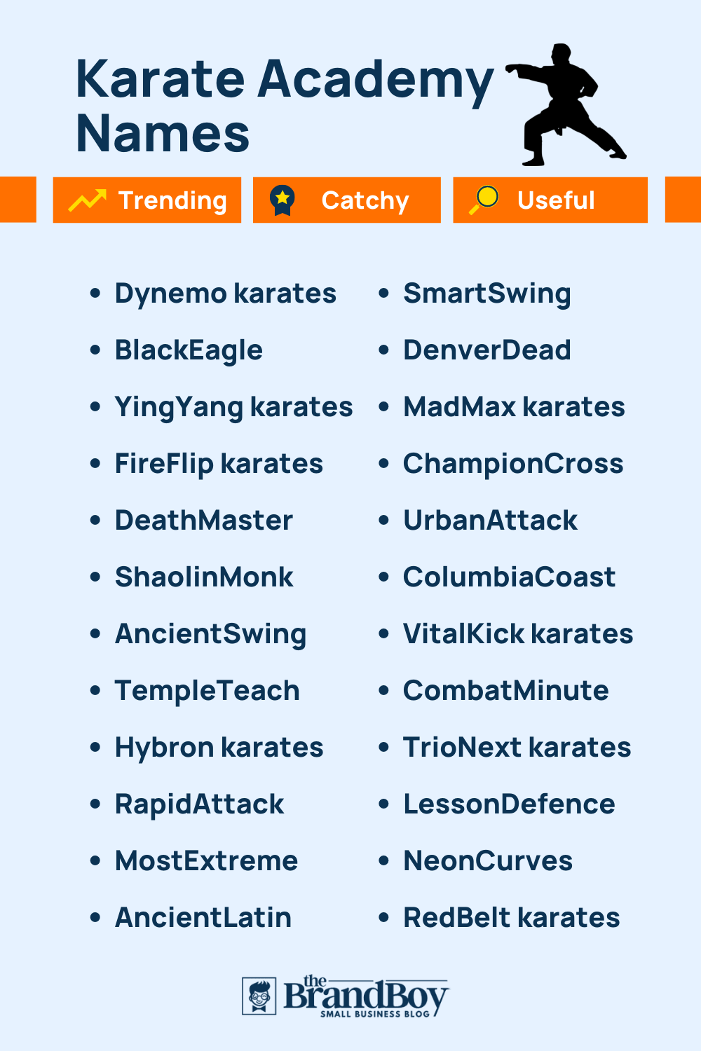 1566+ Karate Class Names Ideas (Generator + Guide) - BrandBoy
