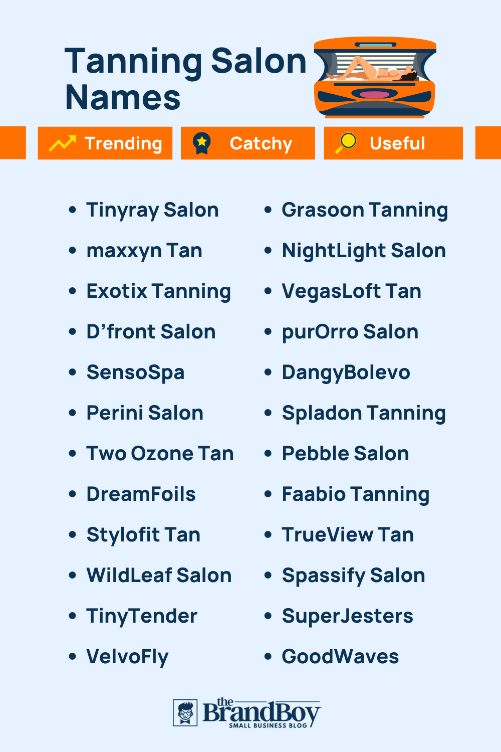752+ Best Tanning Salon Names Ideas ( Video + Infographic)
