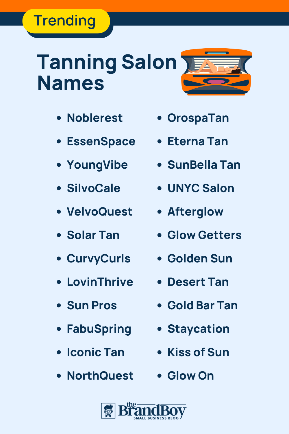 752+ Best Tanning Salon Names Ideas ( Video + Infographic)
