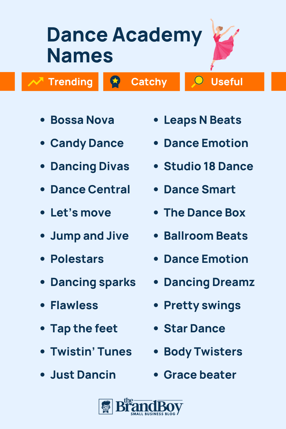 1250+ Dance Studio Name Ideas