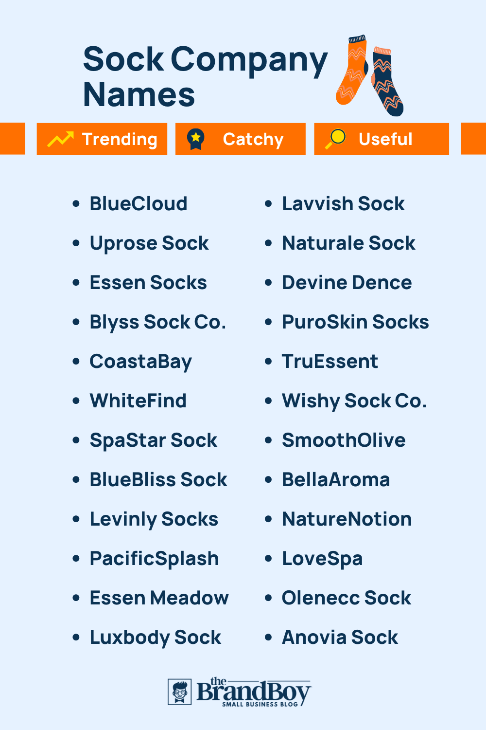 1010+ Cool Sock Brand Names + Ideas (Generator + Examples) - BrandBoy