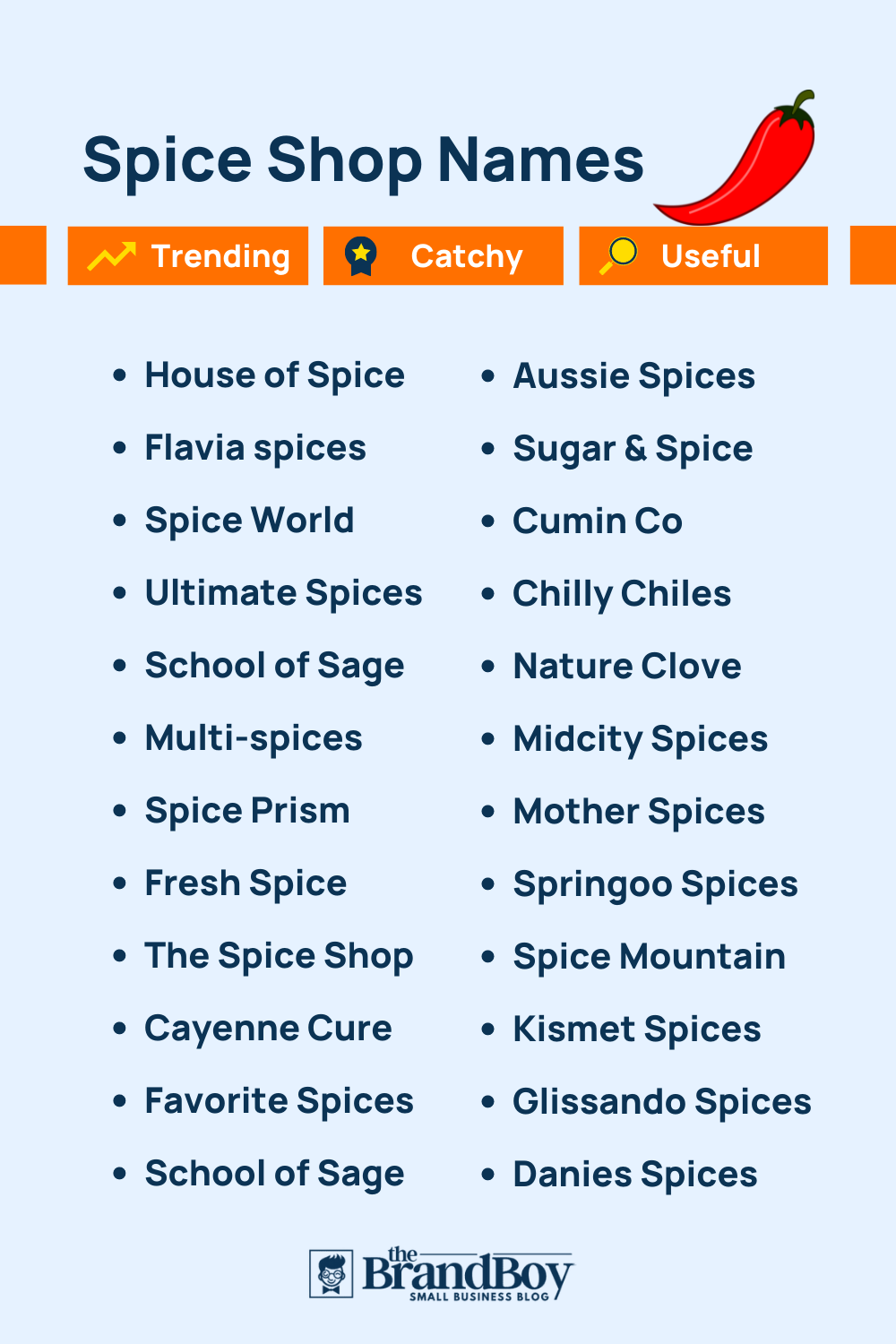 1850+ Spice Company Names Ideas