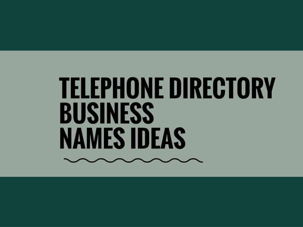 459+ Business Directory Name Ideas, Suggestions And Domain Ideas ...