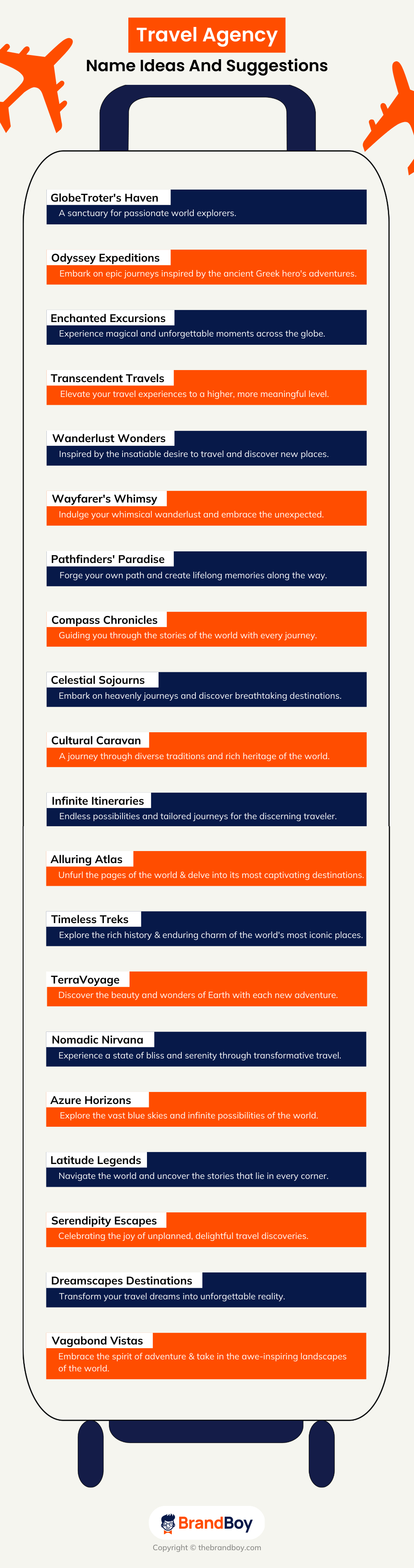 2150+ Travel Agency Name Ideas (Generator + Guide) - TheBrandBoy.Com