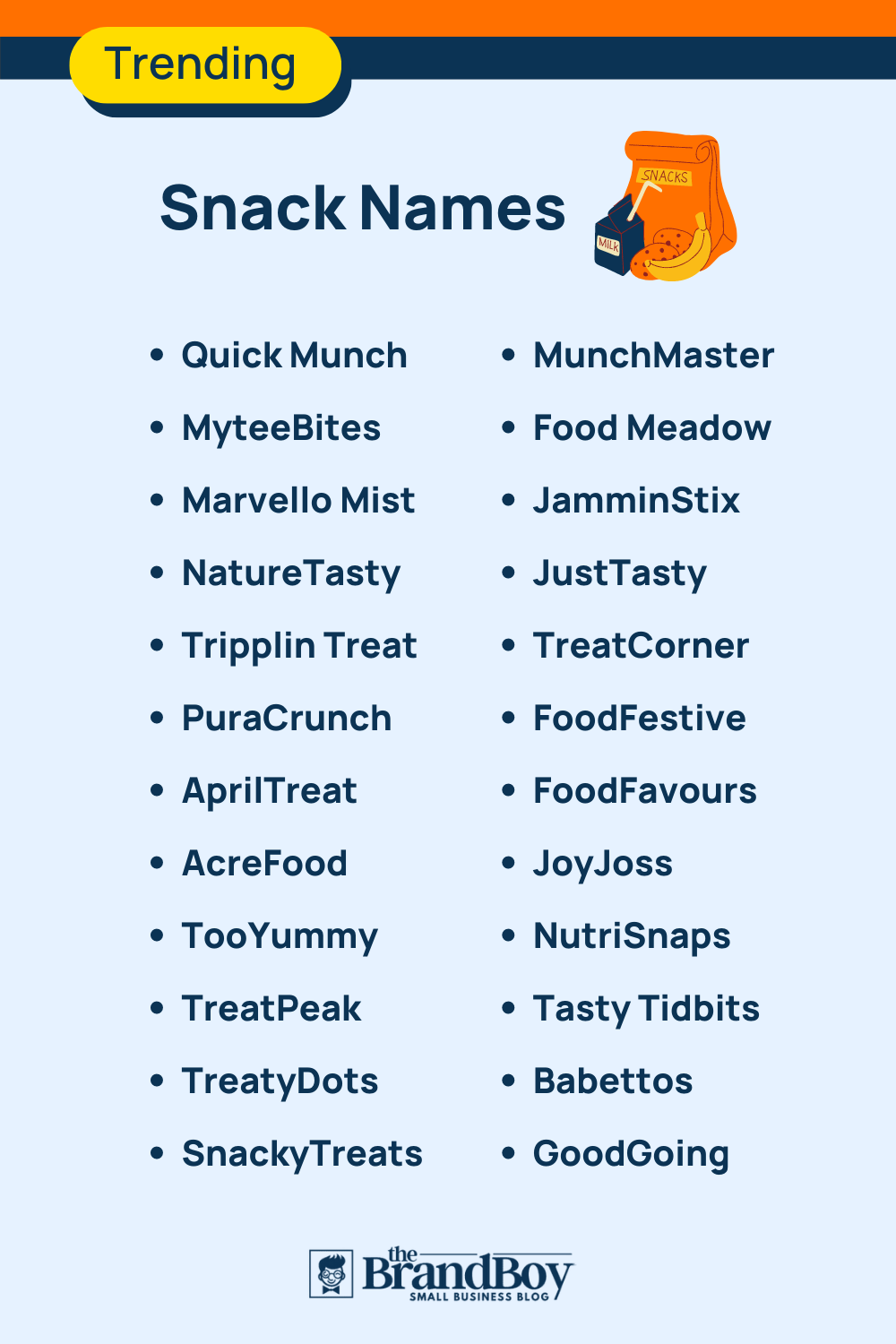 1405+ Snack Business Name That'll Make Your Mouth Water!
