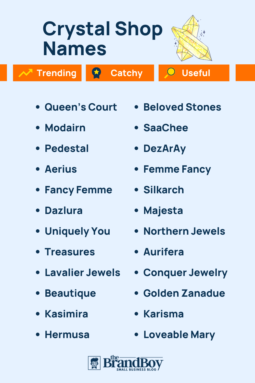 950+ Crystal Shop Names Ideas (Examples + Generator) - BrandBoy
