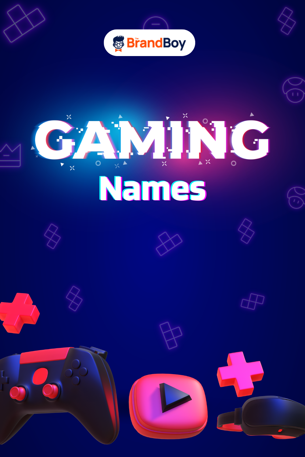 1200+ Cool Gaming Names Ideas ( Video+ Infographic)