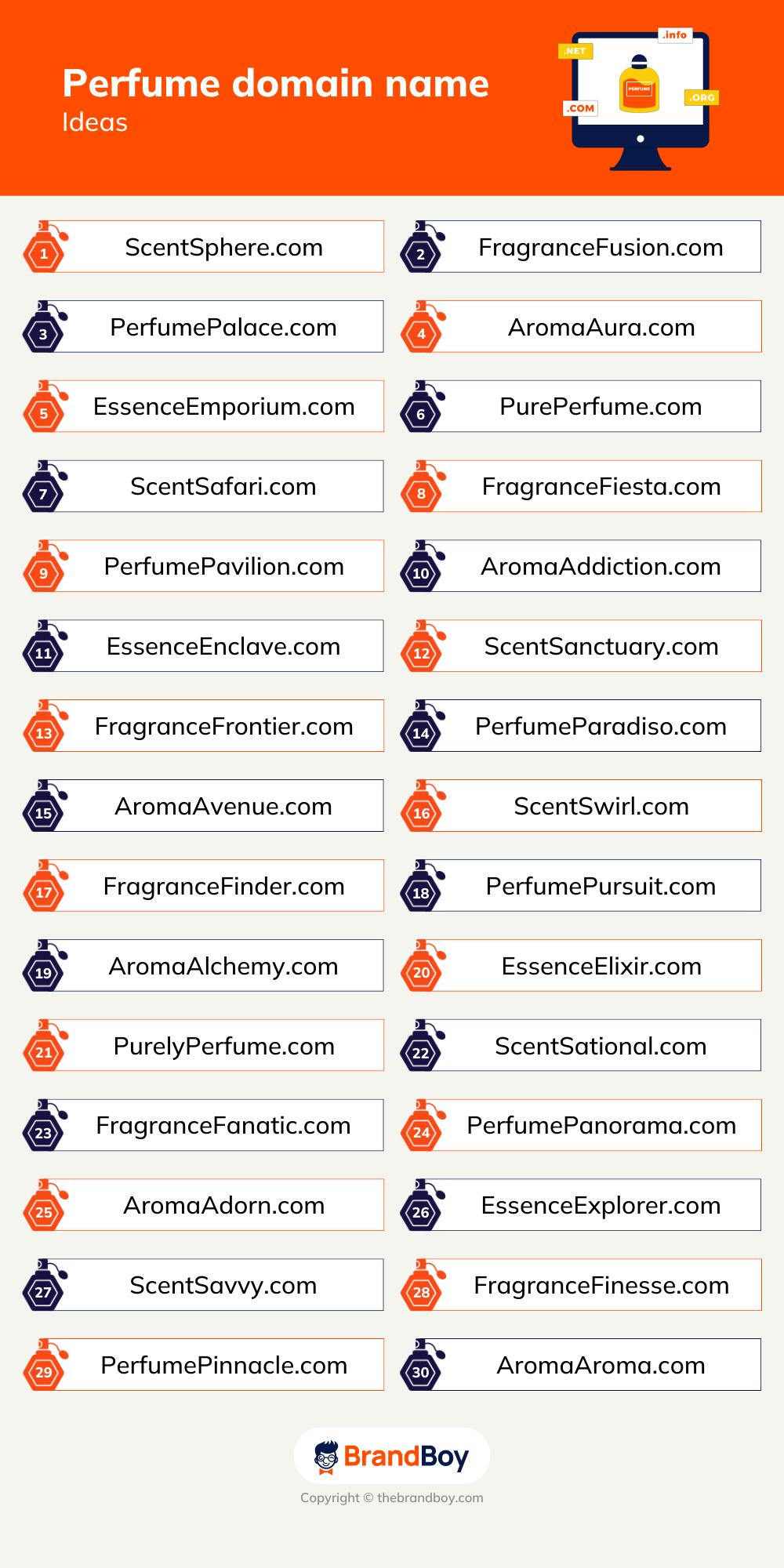 1898+ Best Perfume Brand Name Ideas with Generator - BrandBoy