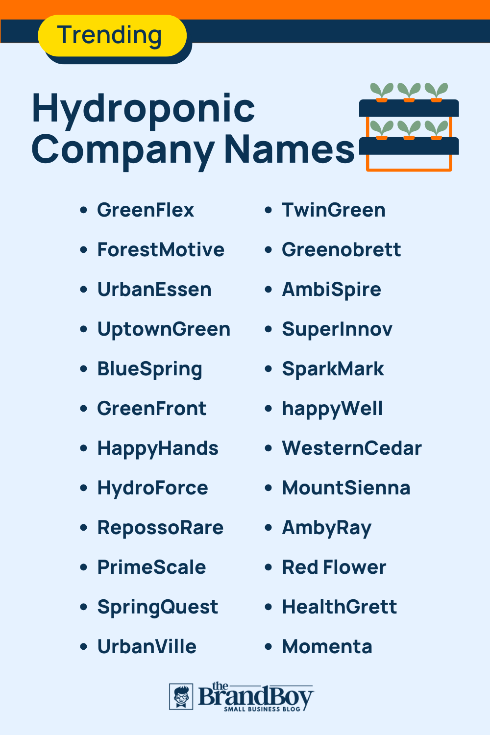 951+ Hydroponic Company Names Ideas (Video+Infographic)