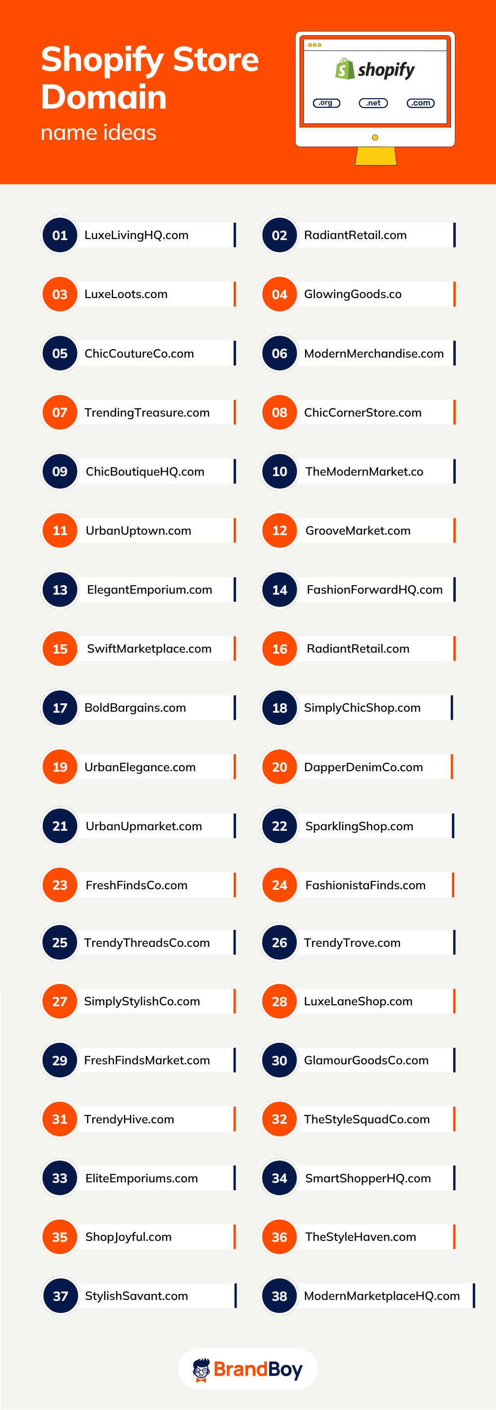 1001+ Shopify Store Name Ideas And Domains