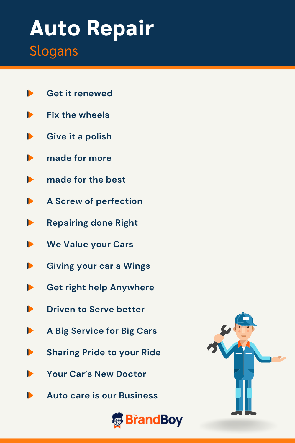 680+ Auto Repair And Mechanic Slogans, Taglines - BrandBoy
