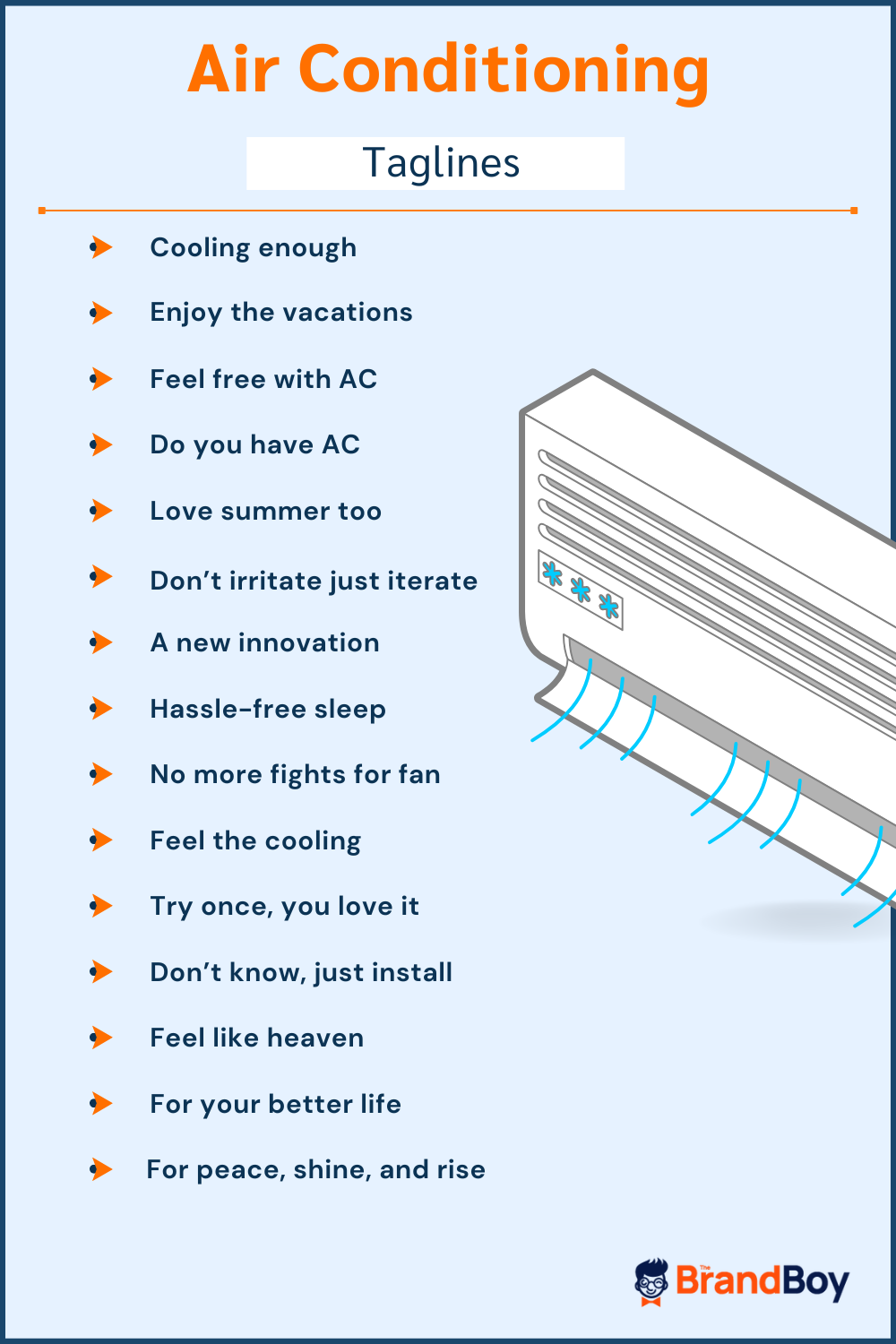 989+ Air Conditioning Slogans And Taglines (Generator + Guide) - BrandBoy