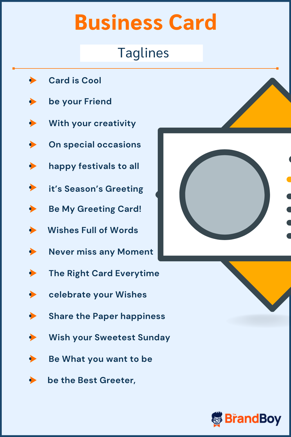 648+ Business Card Slogans And Taglines (generator + guide) - BrandBoy