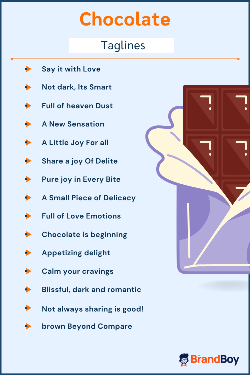 1100+ Yummy Chocolate Slogans Collection - theBrandBoy.Com