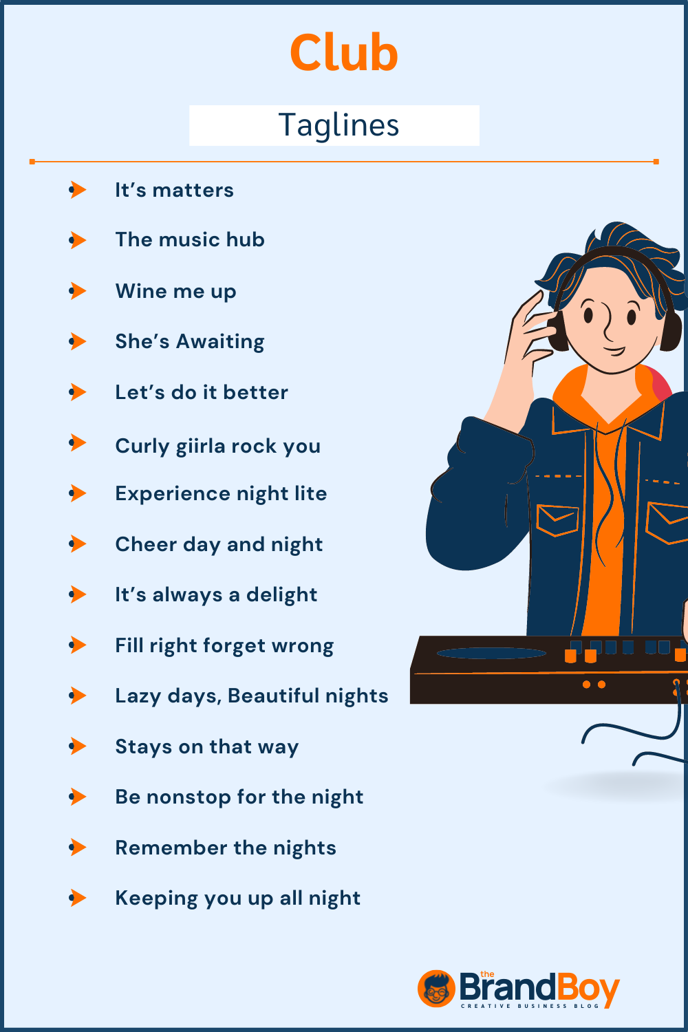 985+ Club Slogans and Taglines (Generator + Guide) - theBrandBoy