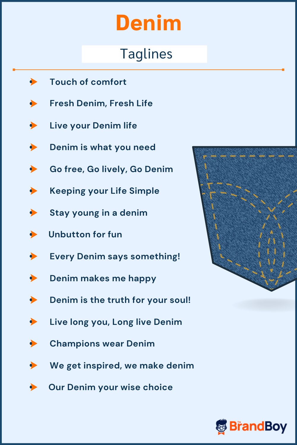 625+ Best Denim Slogans And Taglines (Generator + Guide)