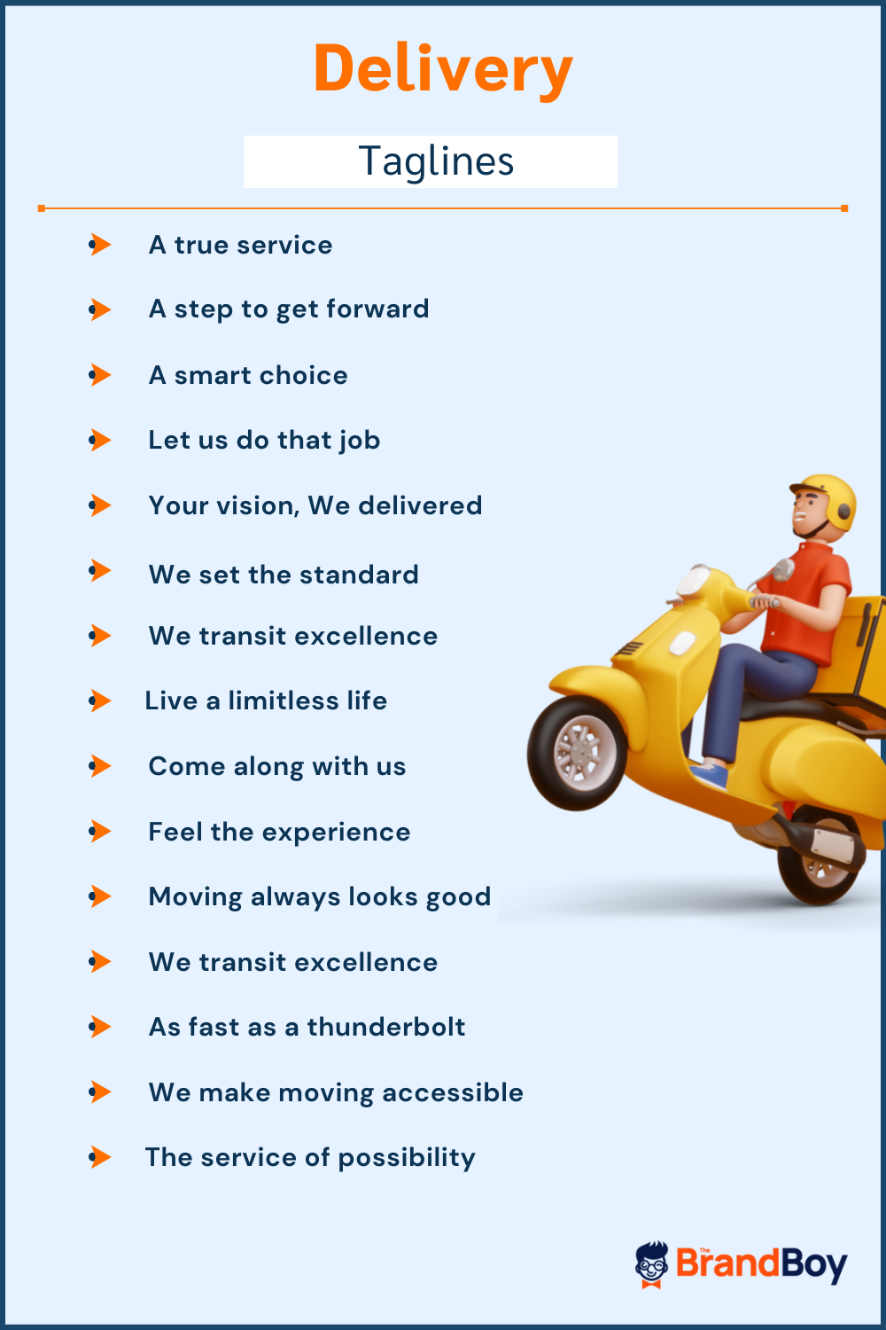 582+ Catchy Delivery Slogans Collection - BrandBoy