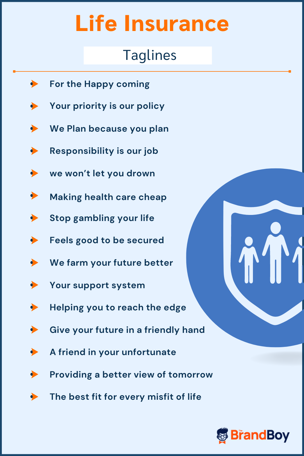 730+ Catchy Life Insurance Slogans Collection - theBrandBoy