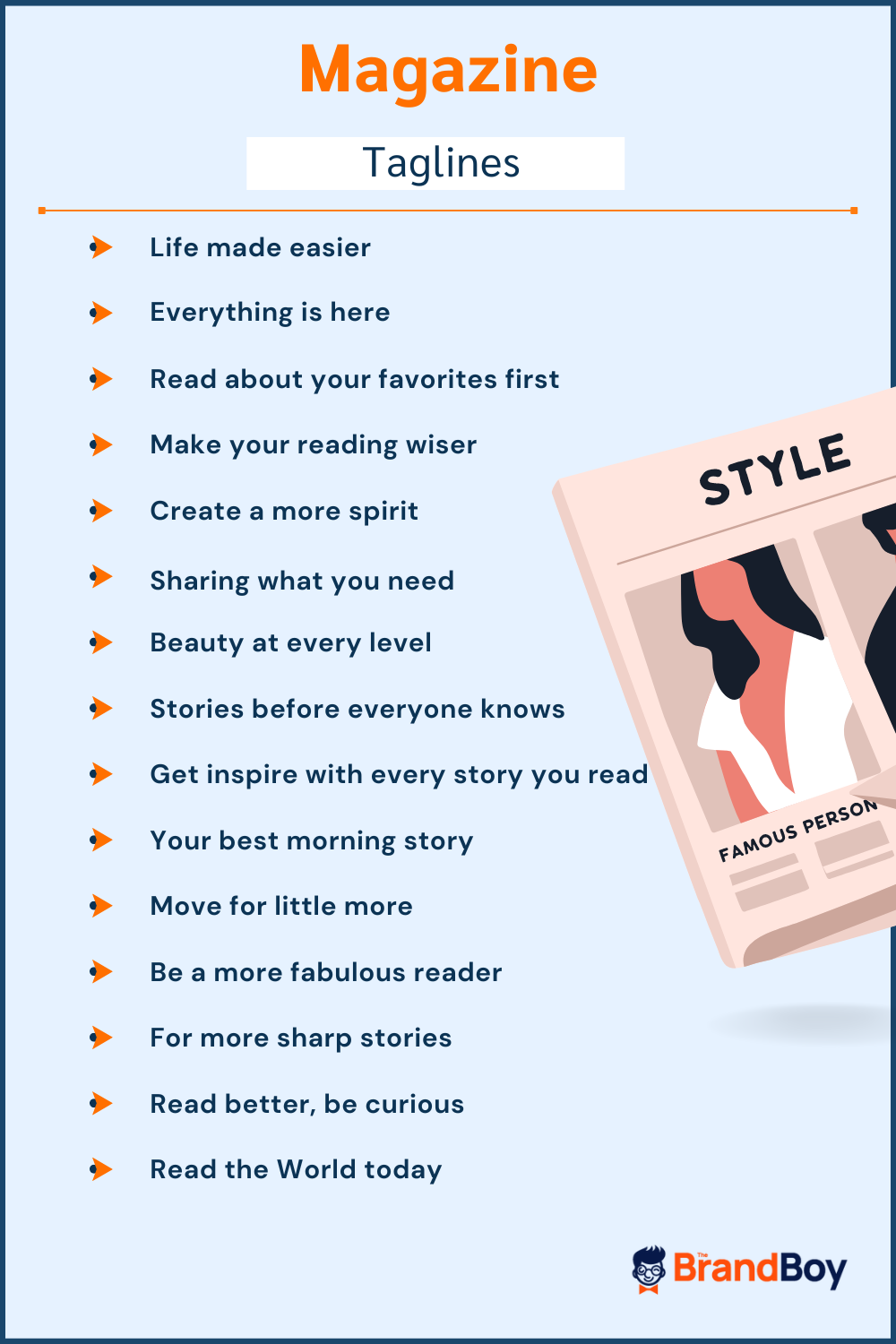 700+ Catchy Magazine Slogans and Taglines | TheBrandboy
