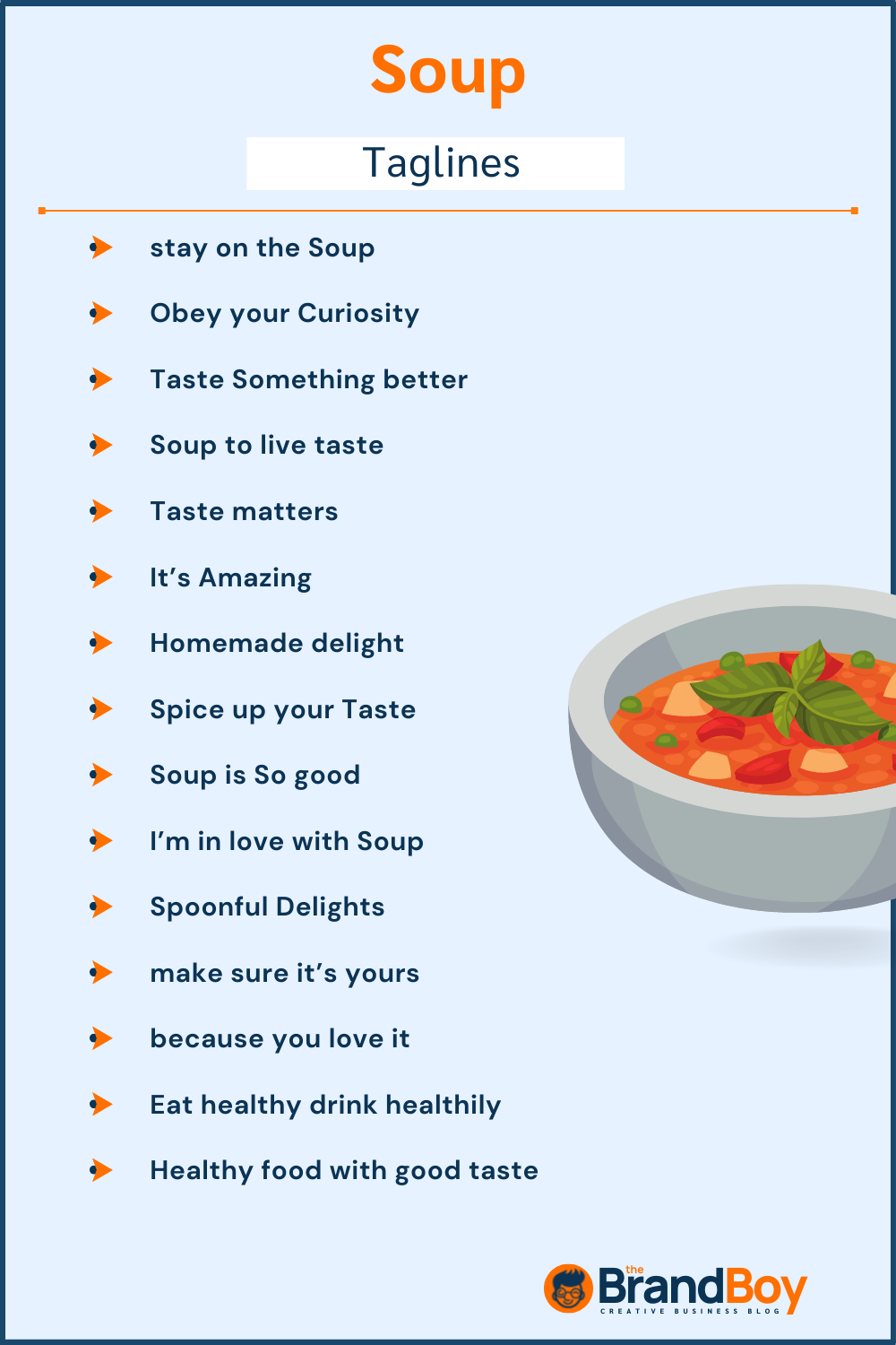599+ Catchy Soup Slogans Collection - BrandBoy