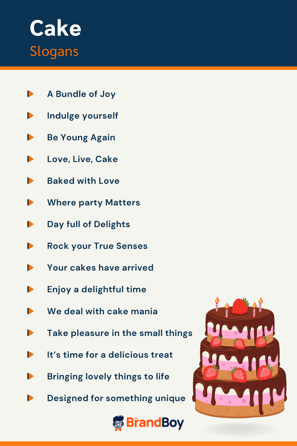 1099+ Unique Cake Slogans And Taglines Collection - BrandBoy