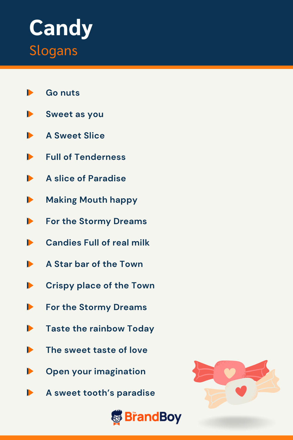 935+ Catchy Candy Slogans And Taglines Collection - BrandBoy