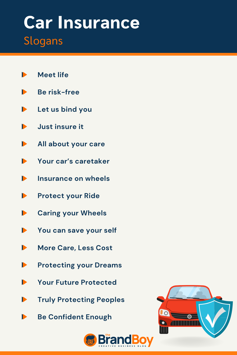 572+ Catchy Car Insurance Slogans Collection - theBrandBoy