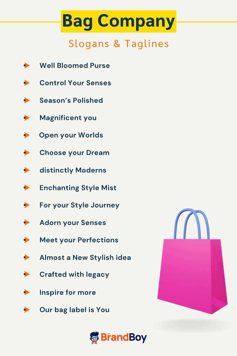 875+ Bag Slogans and Taglines (Generator)