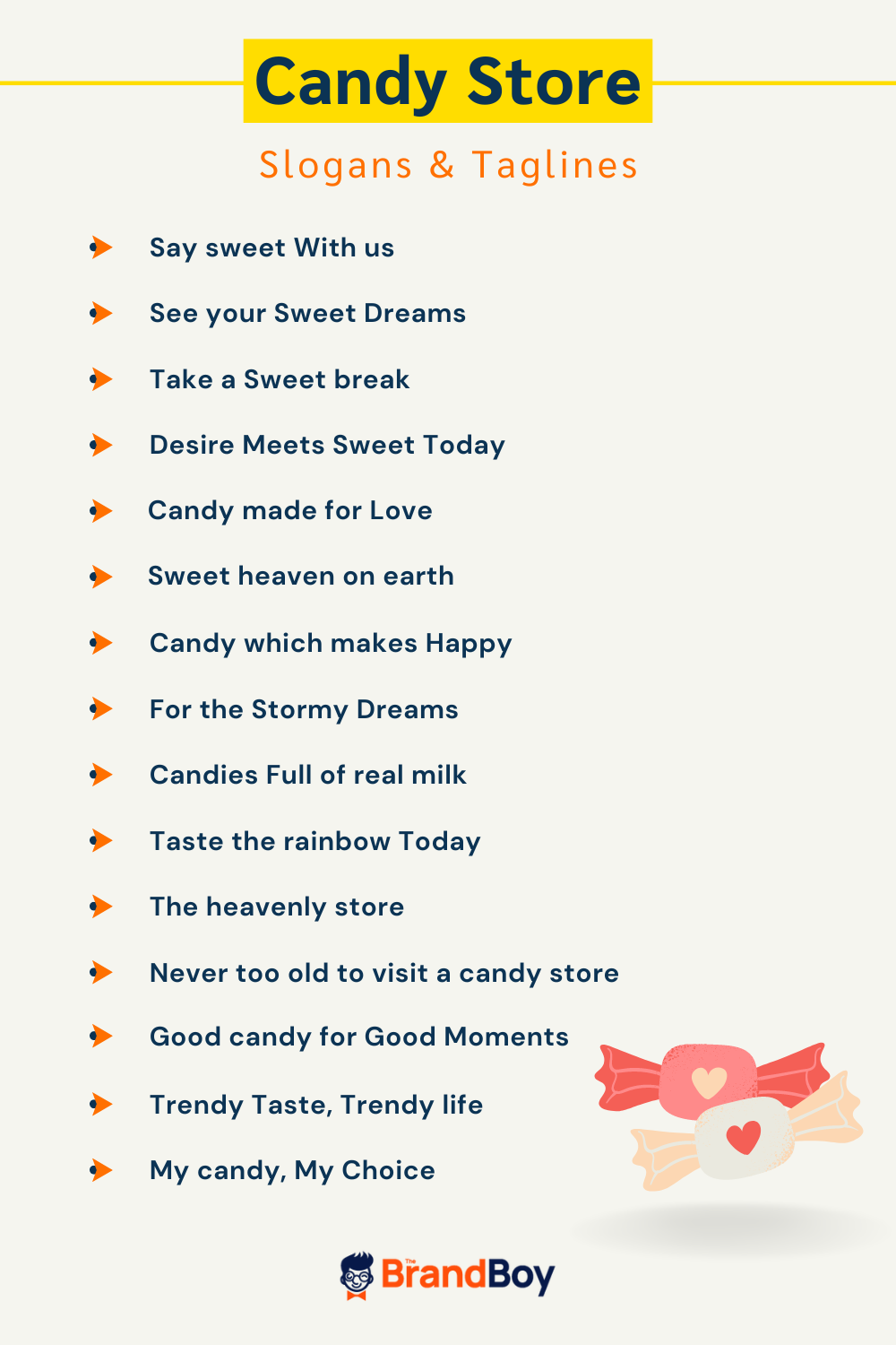 935+ Catchy Candy Slogans And Taglines Collection - BrandBoy