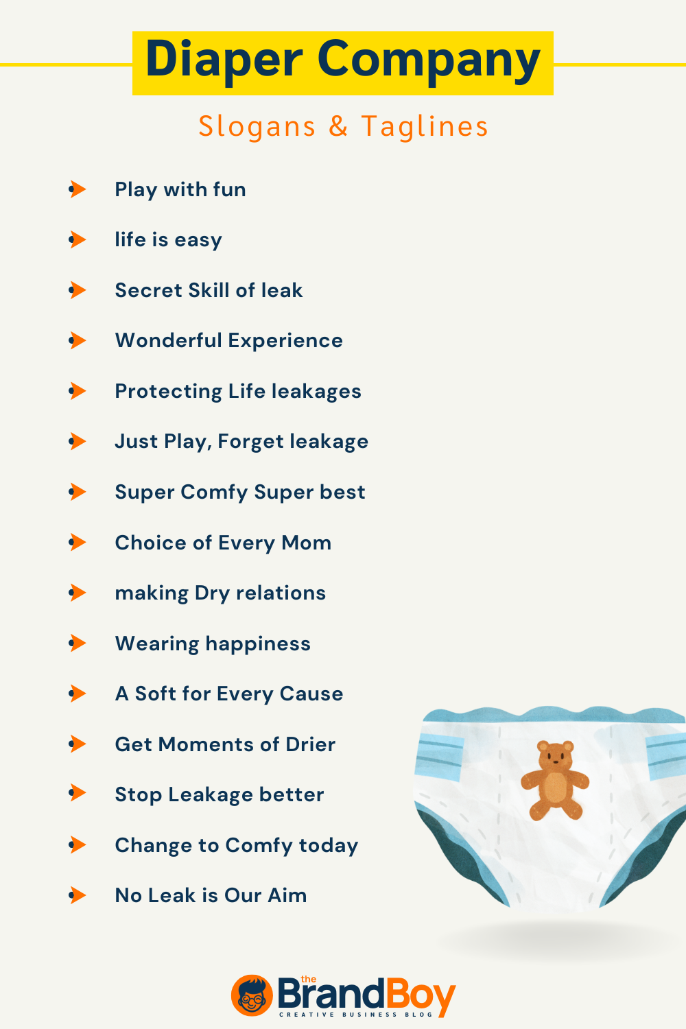 710+ Diaper Slogans and Taglines (Generator + Guide) - BrandBoy