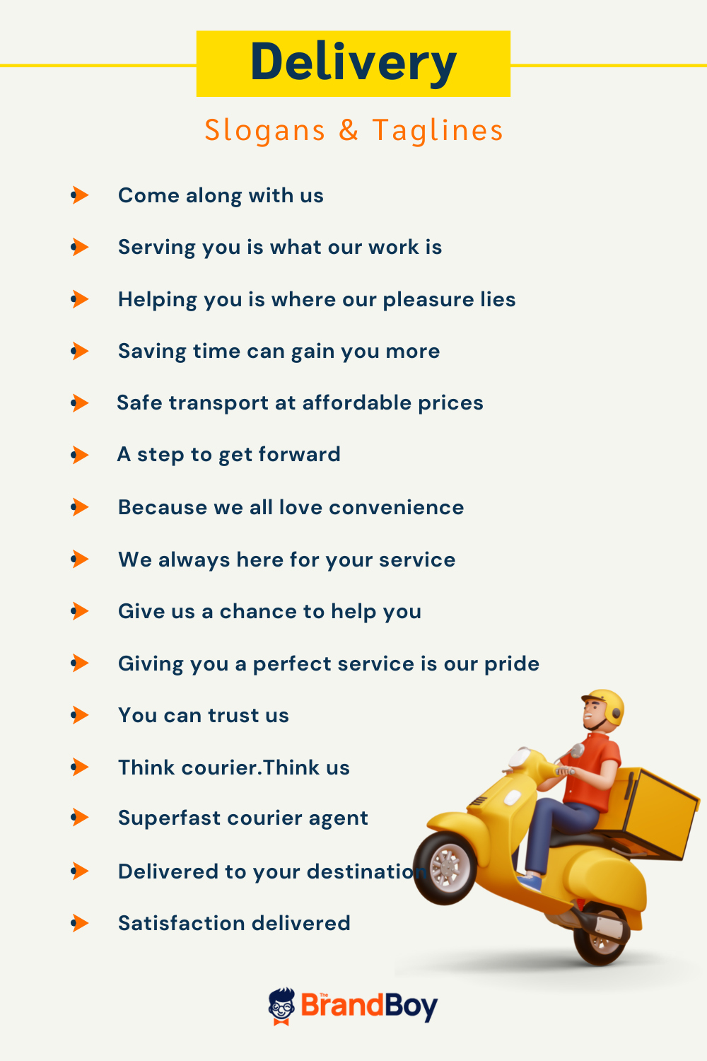 582+ Catchy Delivery Slogans Collection - BrandBoy