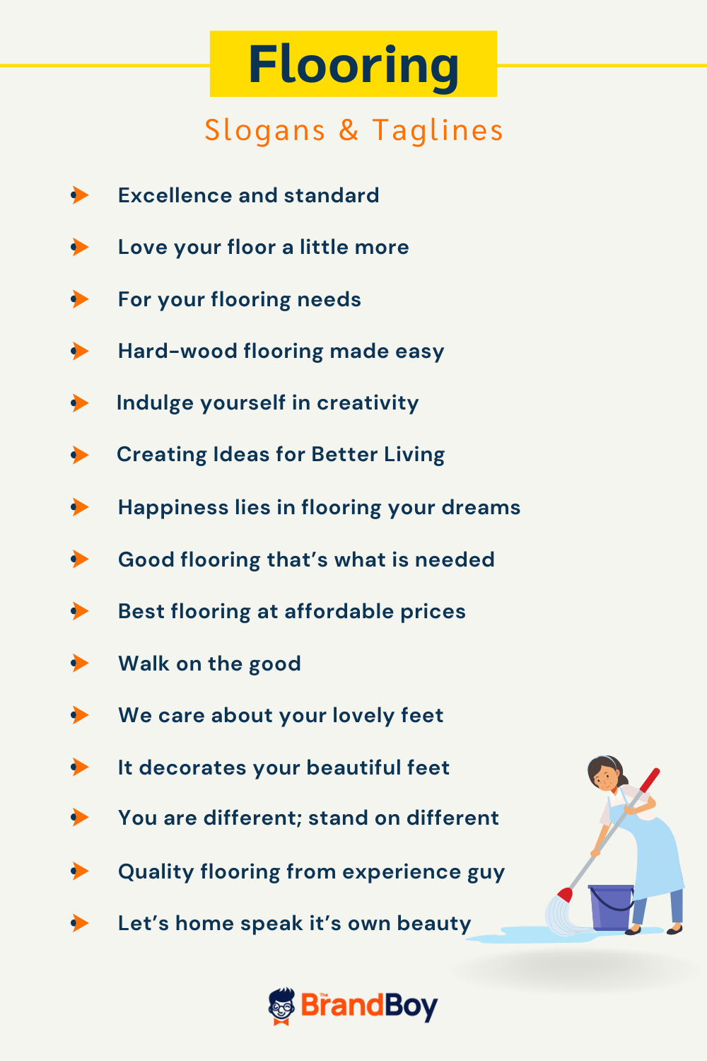 625+ Catchy Flooring Slogans and Taglines (Generator + Guide) | TheBrandboy