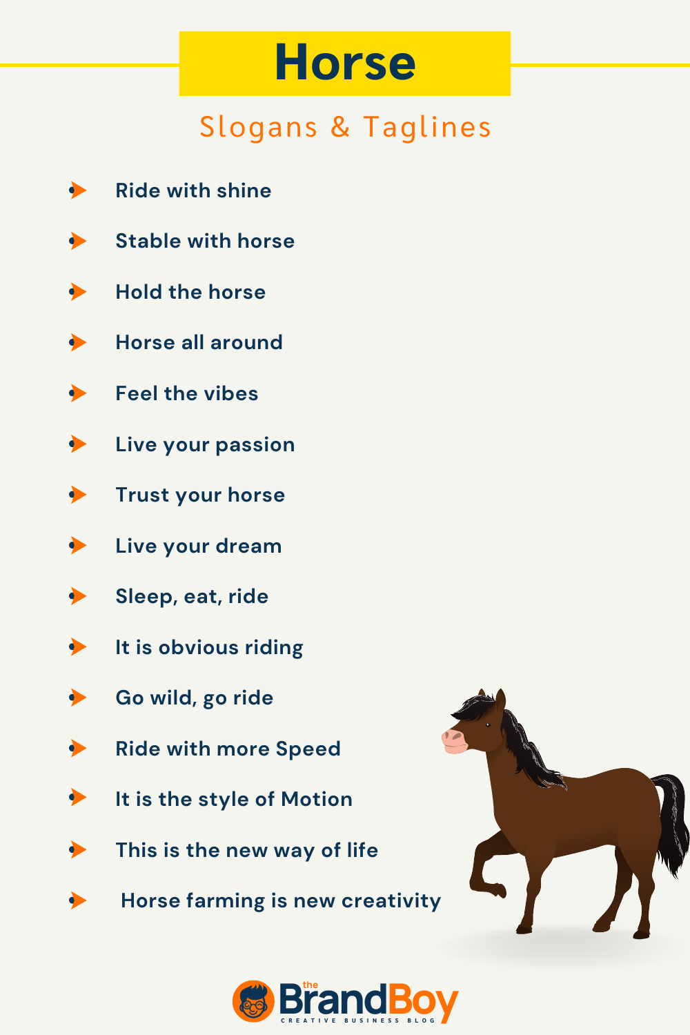452+ Catchy Horse Slogans and Taglines - Thebrandboy.com