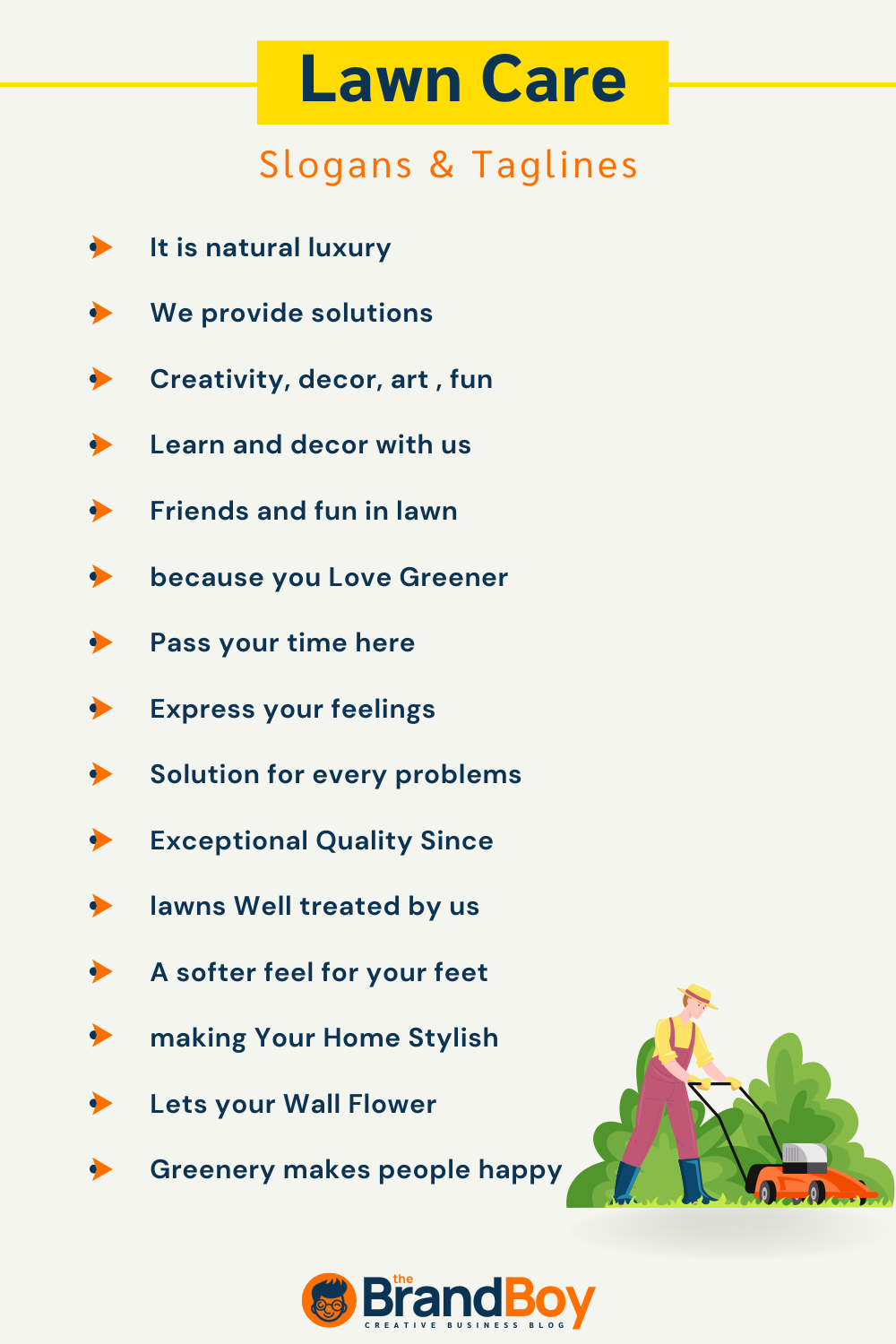 161+ Creative Lawn Care Slogans - BrandBoy