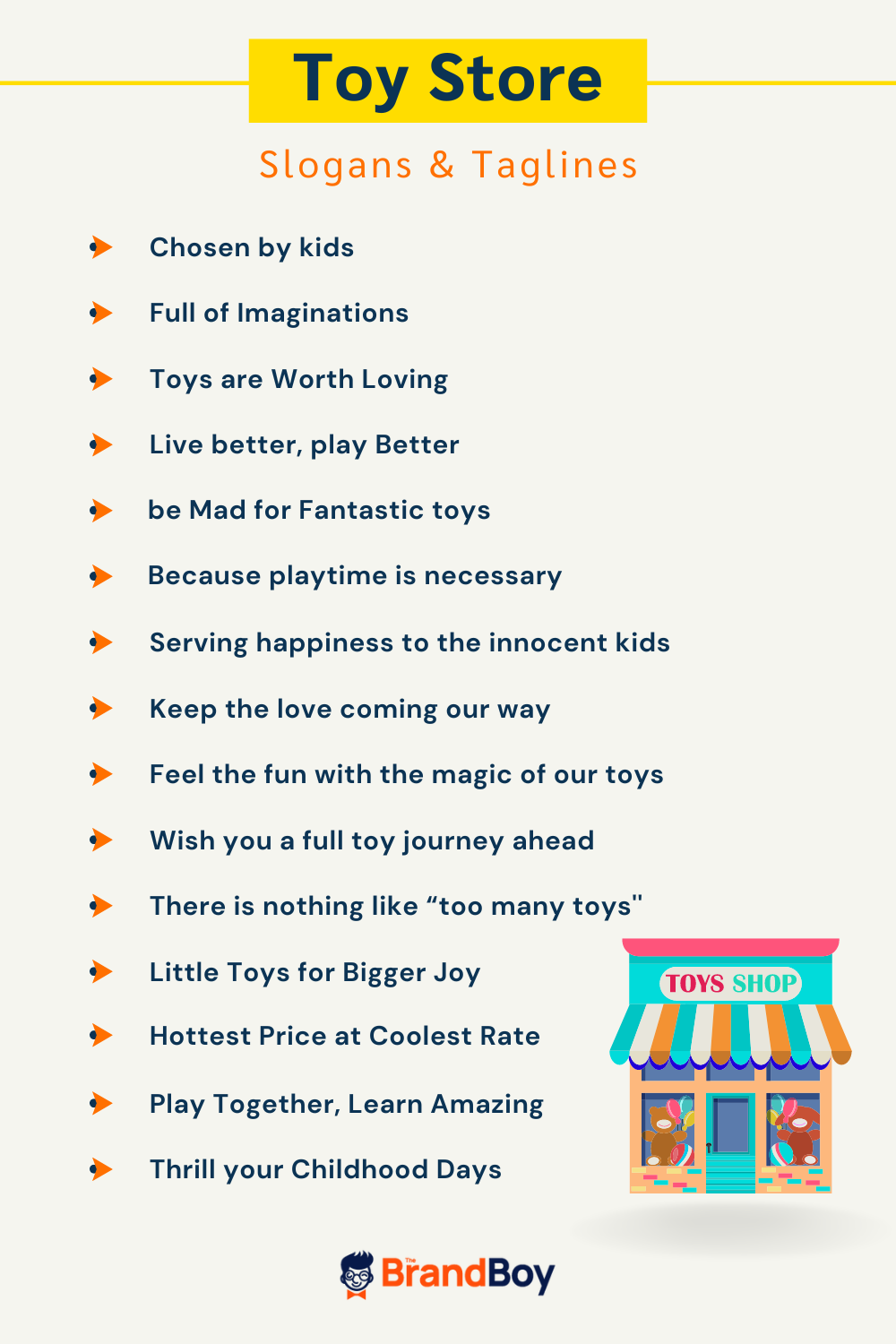 750+ Toy Store Slogans And Taglines (Generator + Guide) -TheBrandBoy