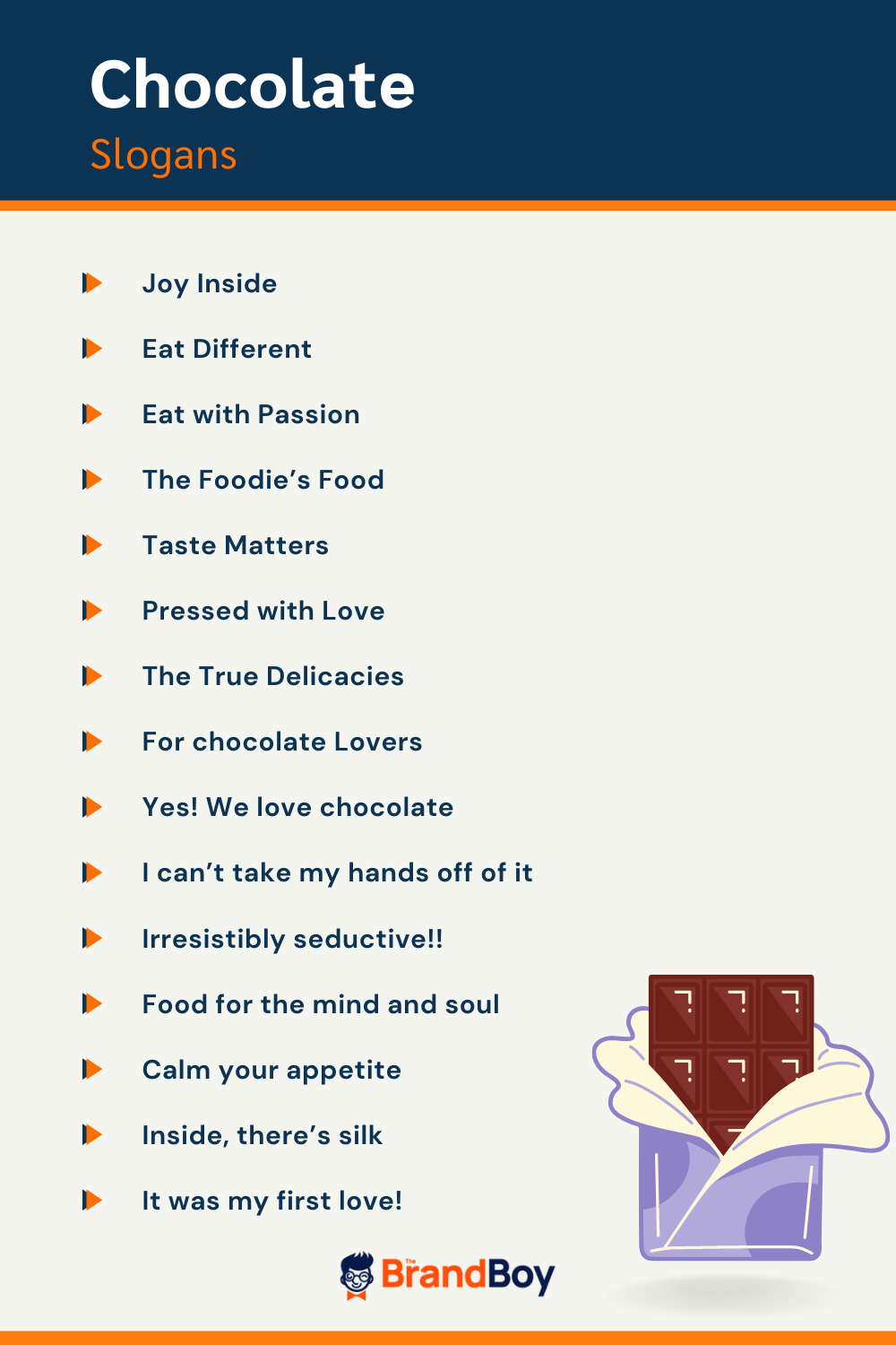 1100+ Yummy Chocolate Slogans Collection - theBrandBoy.Com