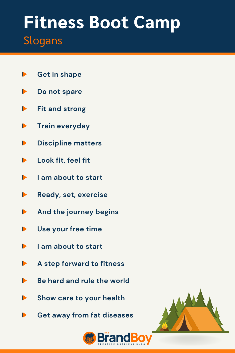 845+ Boot Camp slogans And Taglines (Generator + Guide)- TheBrandBoy.Com