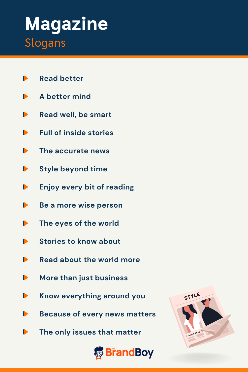 700+ Catchy Magazine Slogans and Taglines | TheBrandboy