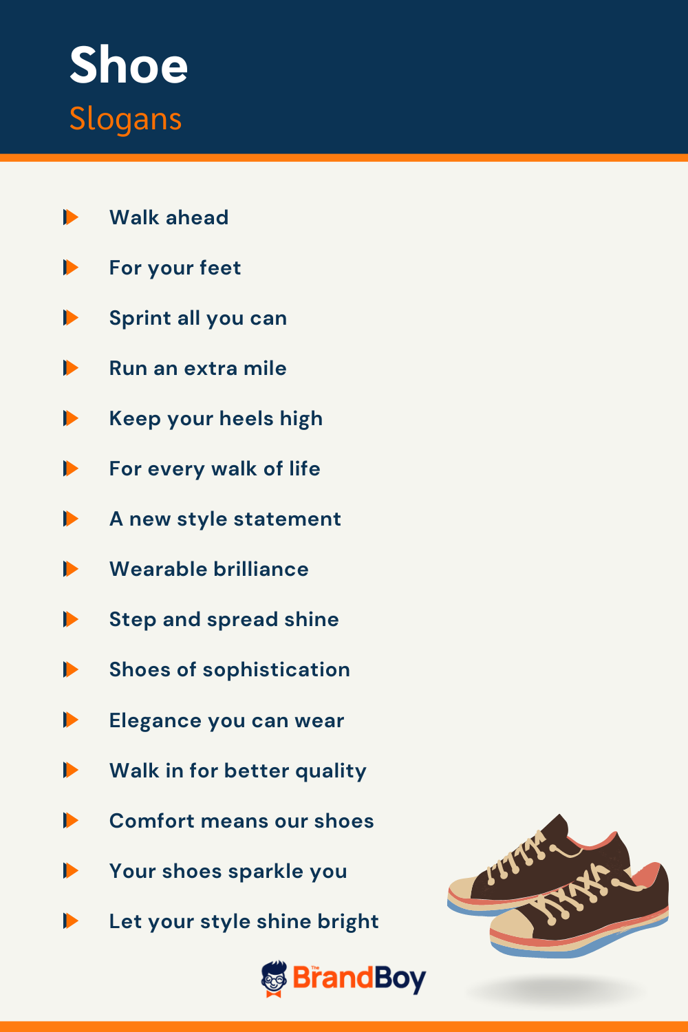 999+ Unique Shoe Slogans and Taglines (Generator + Guide) | Thebrandboy