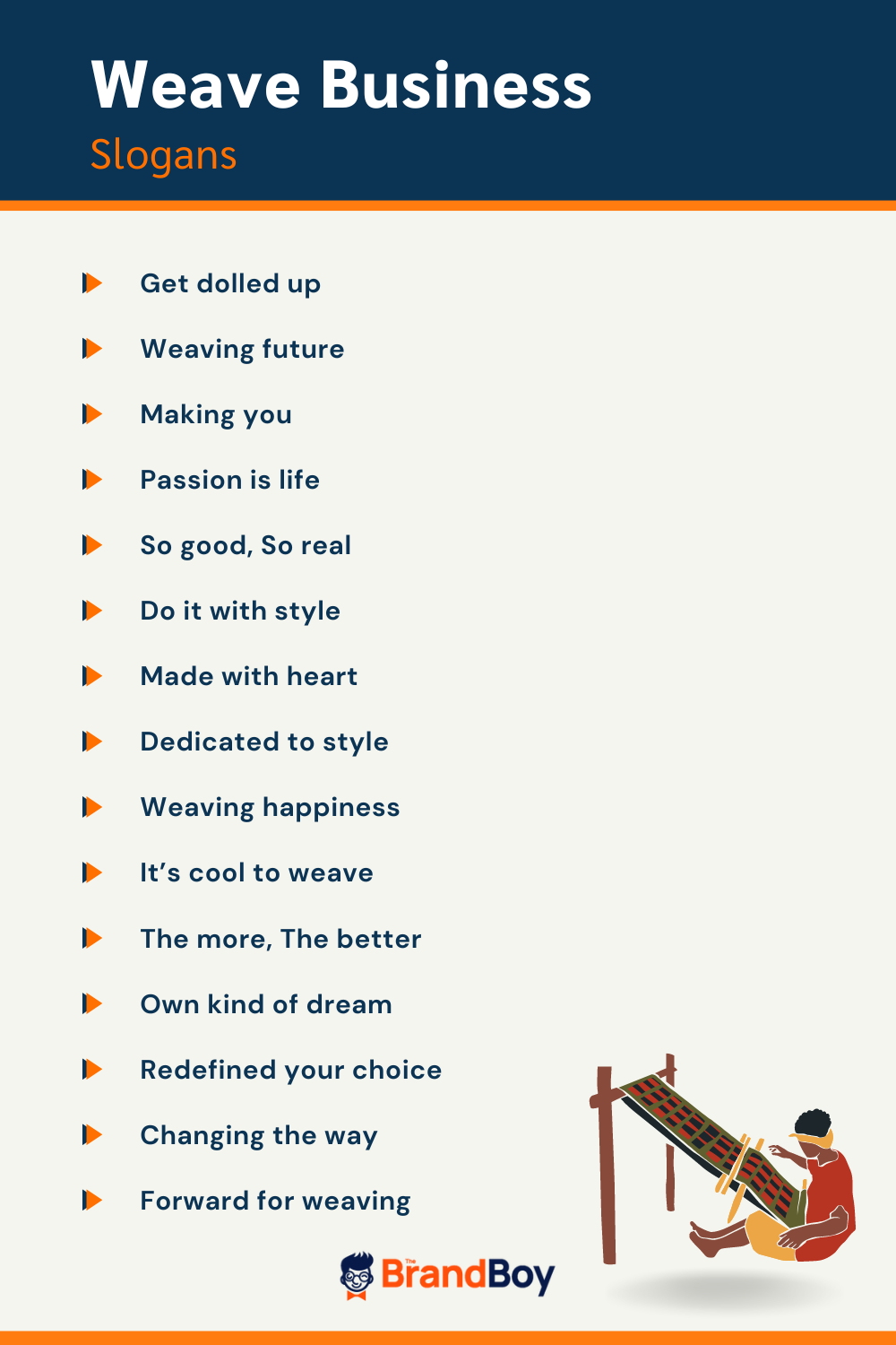 758+ Catchy Weave Slogans And Taglines (generator) - BrandBoy