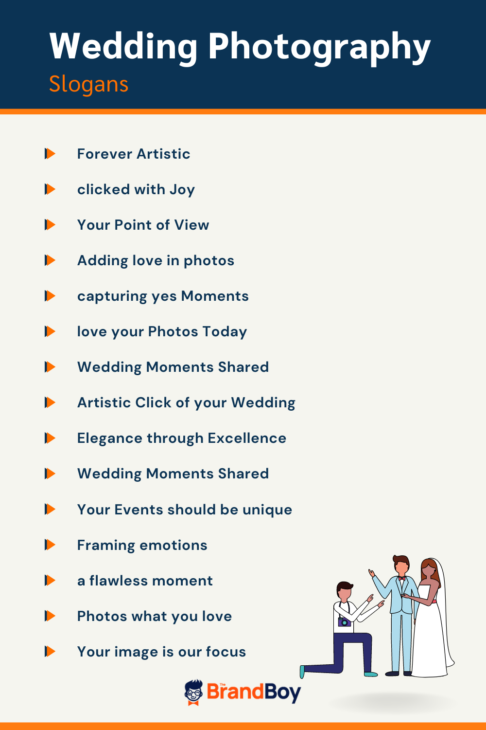650+ Wedding Photography Slogans And Taglines (Generator + Guide ...