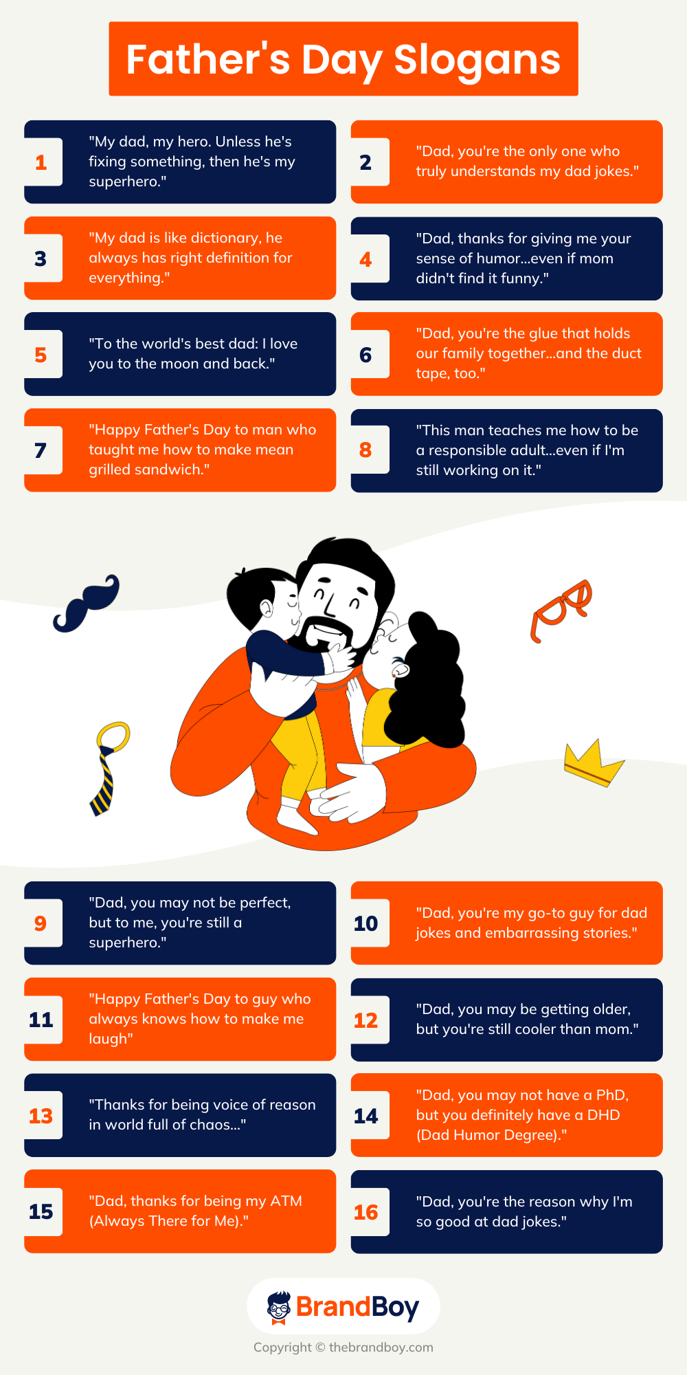 899+ Father's Day Slogans And Taglines (Generator + Guide) | Thebrandboy